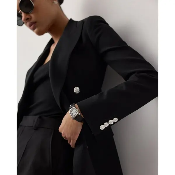Ralph Lauren Camden Wool Crepe Jacket - Black