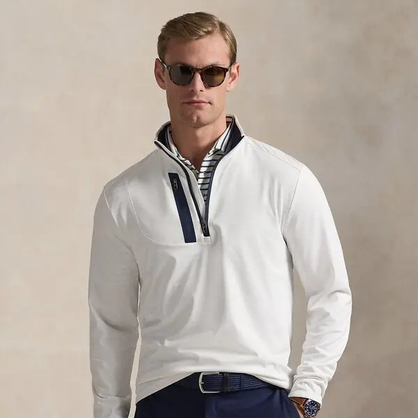 Ralph Lauren Stretch Jersey Pullover - Ceramic White