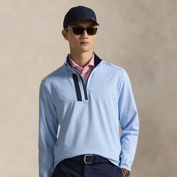 Ralph Lauren Stretch Jersey Pullover - Office Blue
