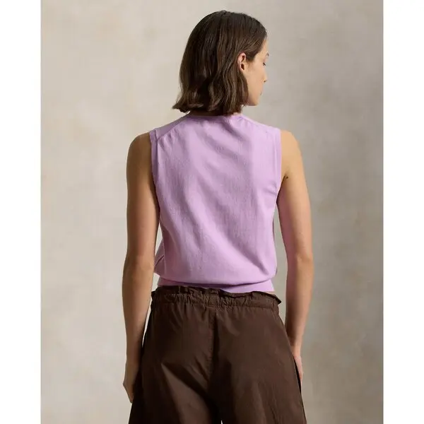 Ralph Lauren Sleeveless Crewneck Sweater - Soft Lilac