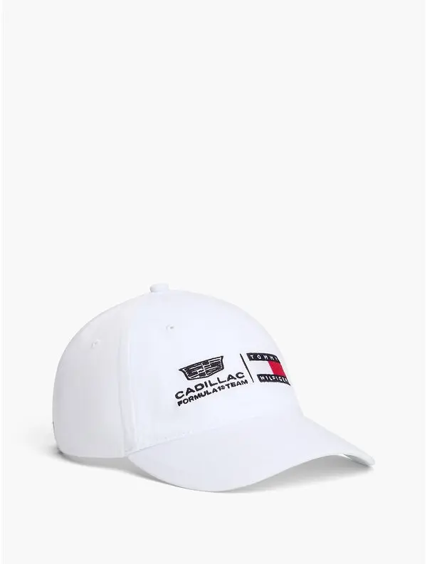 Tommy Hilfiger Tommy X Cadillac F1 Team Dual-logo Cap - Optic White