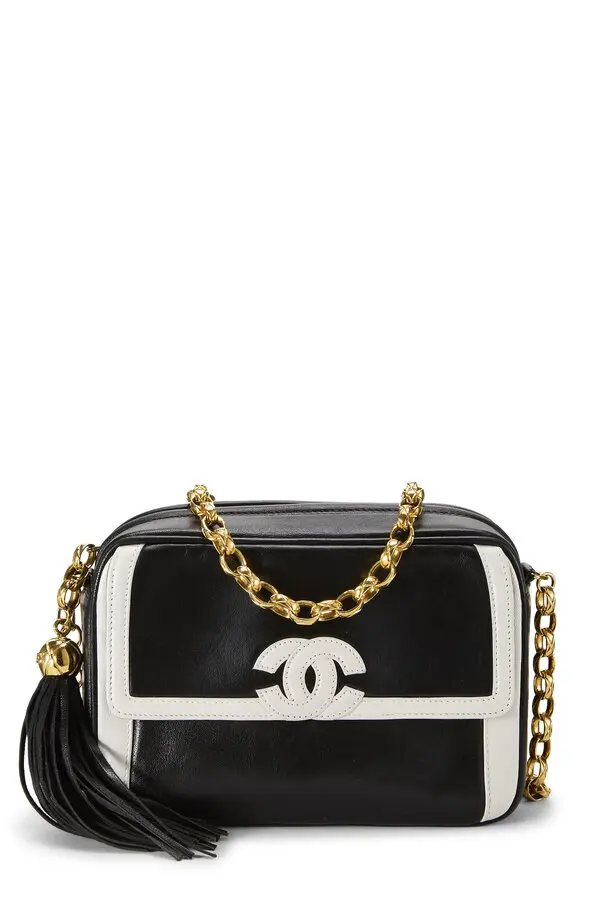 Chanel Two-toned Lambskin Pocket Camera Bag - Black