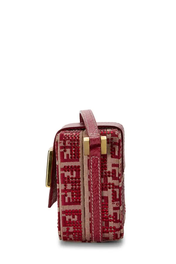 Fendi Crystal Embellished Cube Crossbody