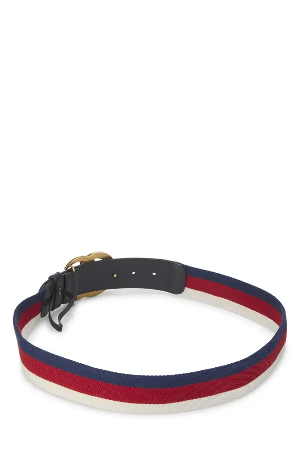 Gucci Web Canvas Gg Marmont Belt 90