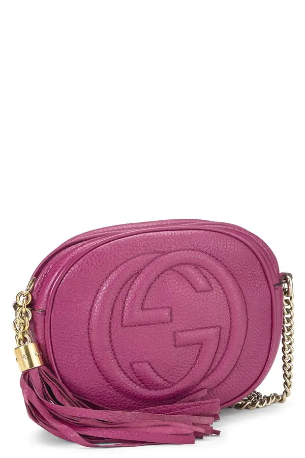 Gucci Soho Round Chain Crossbody - Pink