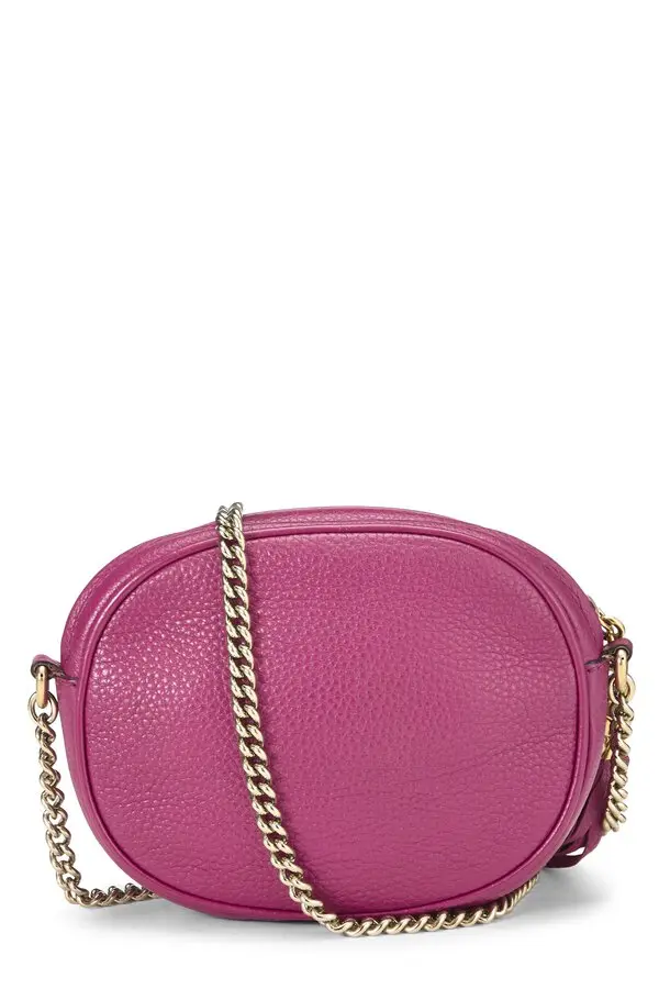 Gucci Soho Round Chain Crossbody - Pink