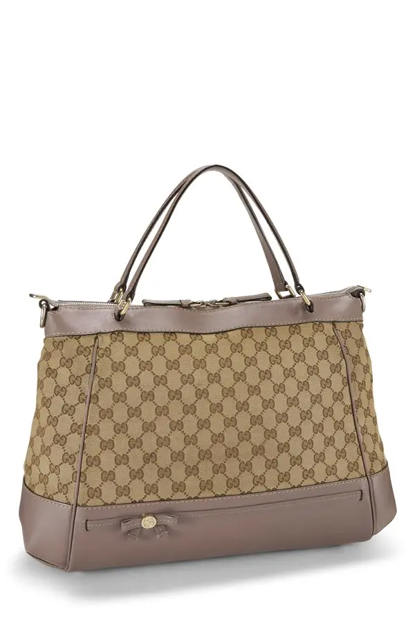 Gucci Purple Original Gg Mayfair Tote