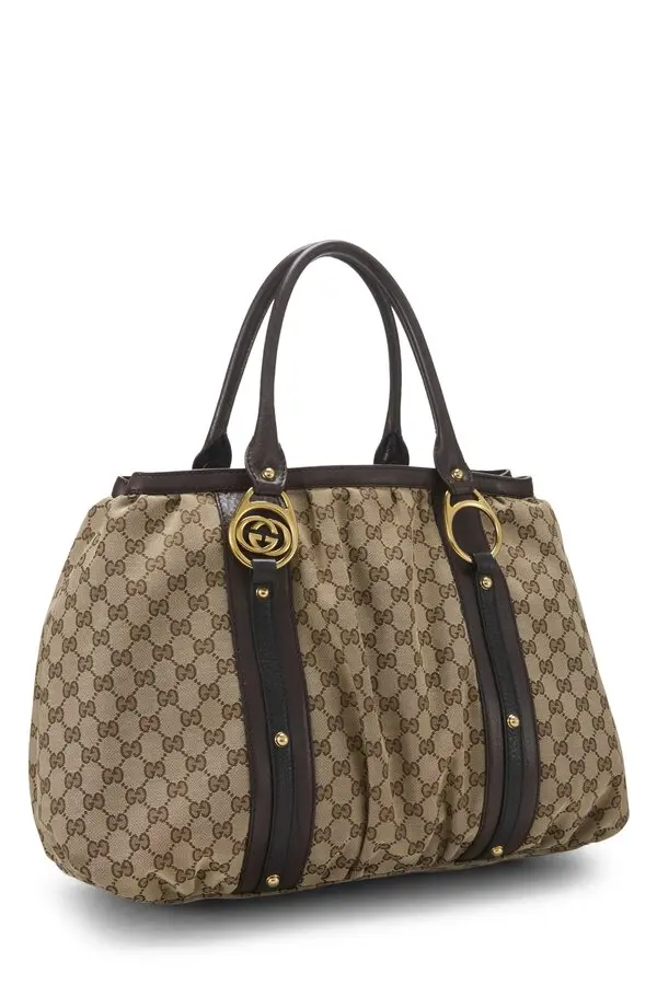 Gucci Original Gg Interlocking Tote Large