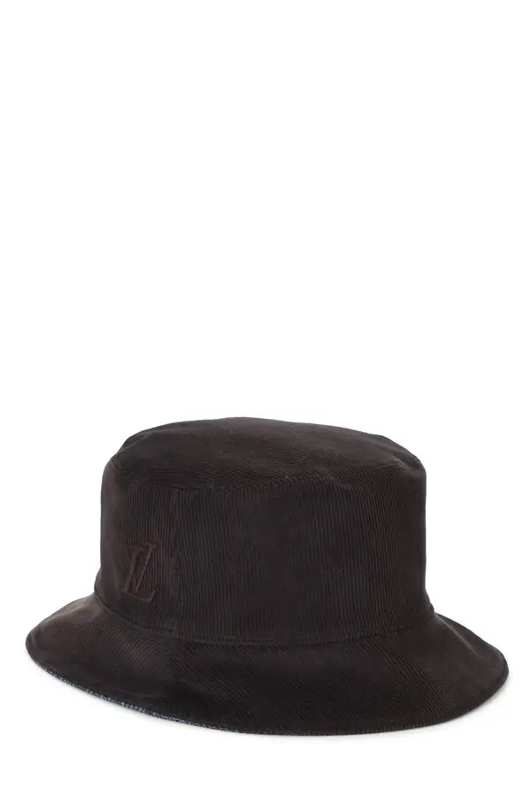 LOUIS VUITTON Corduroy Reversible Bucket Hat