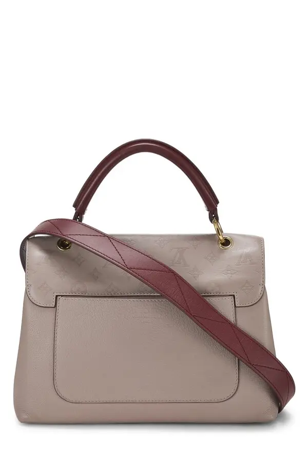 LOUIS VUITTON Calfskin Leather Very Top Handle Bag - Beige