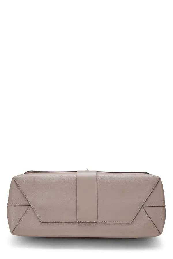 LOUIS VUITTON Calfskin Leather Very Top Handle Bag - Beige