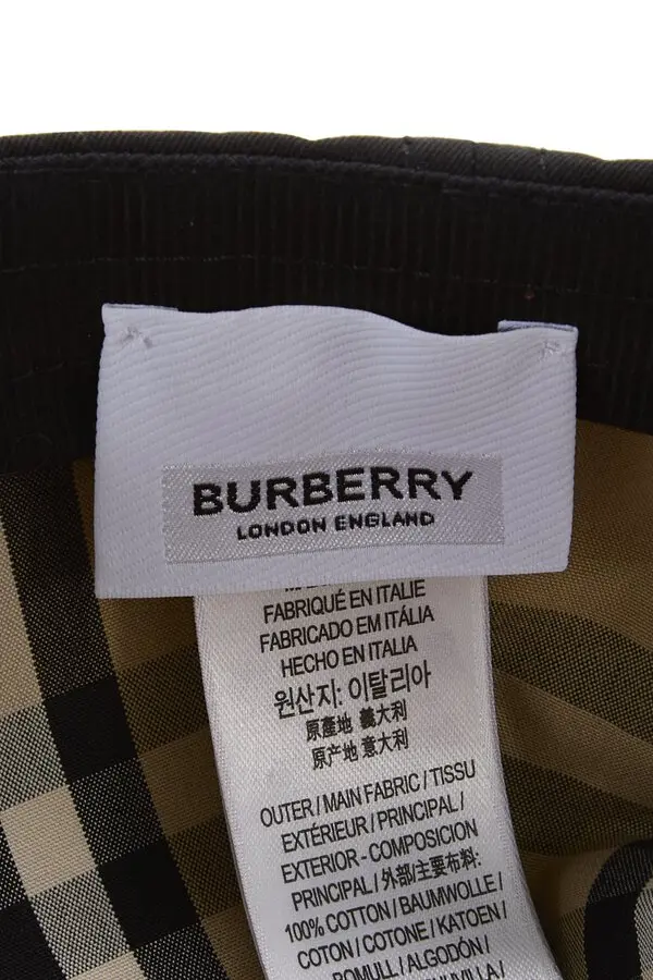 Burberry Canvas Check Baseball Cap Large