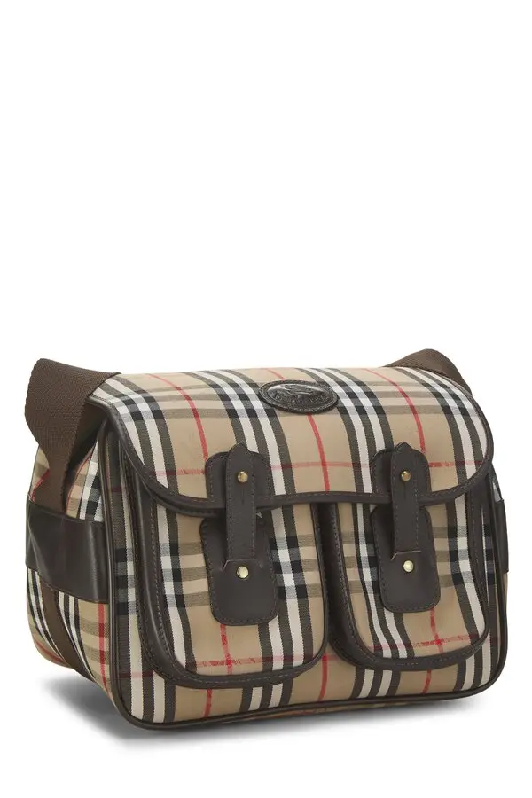 Burberry Haymarket Check Front Pocket Messenger