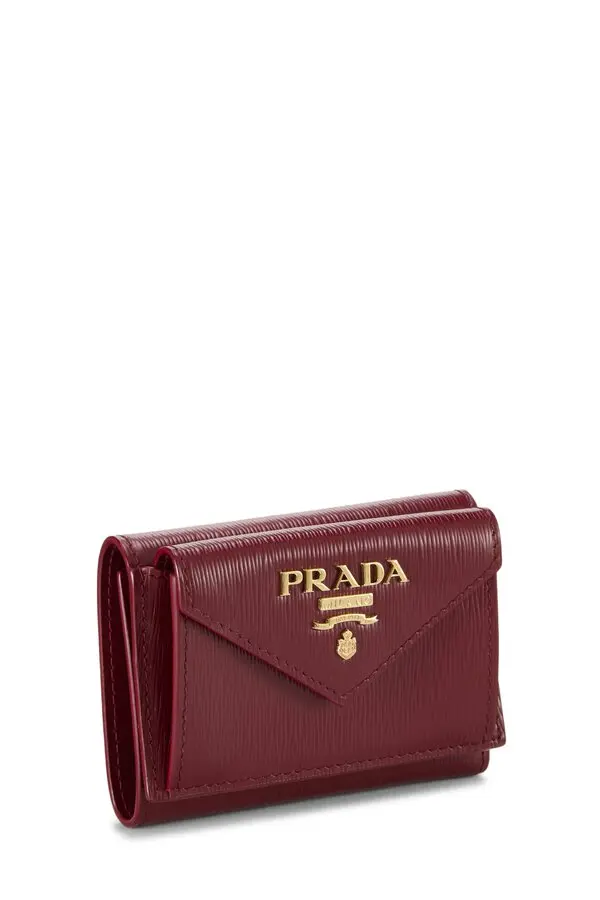 Prada Vitello Move Compact Wallet