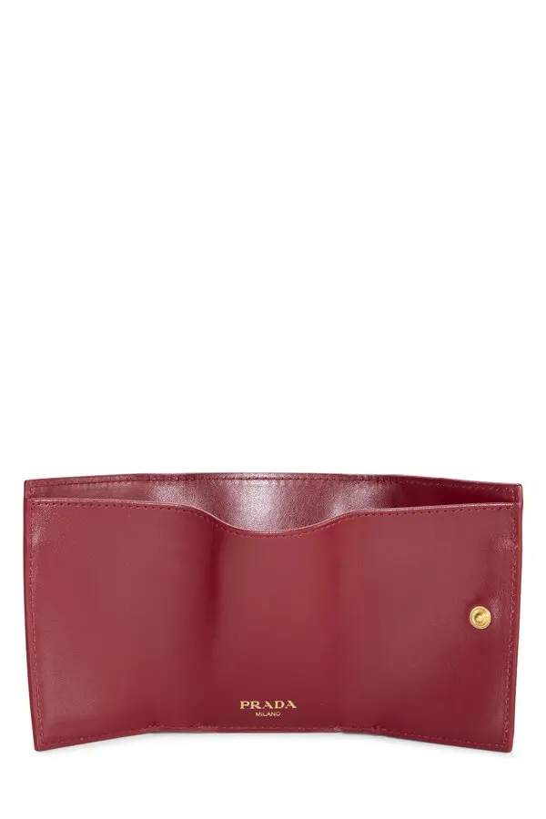 Prada Vitello Move Compact Wallet