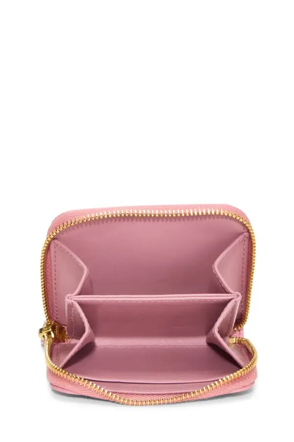 Prada Vitello Move Zip Around Coin Purse