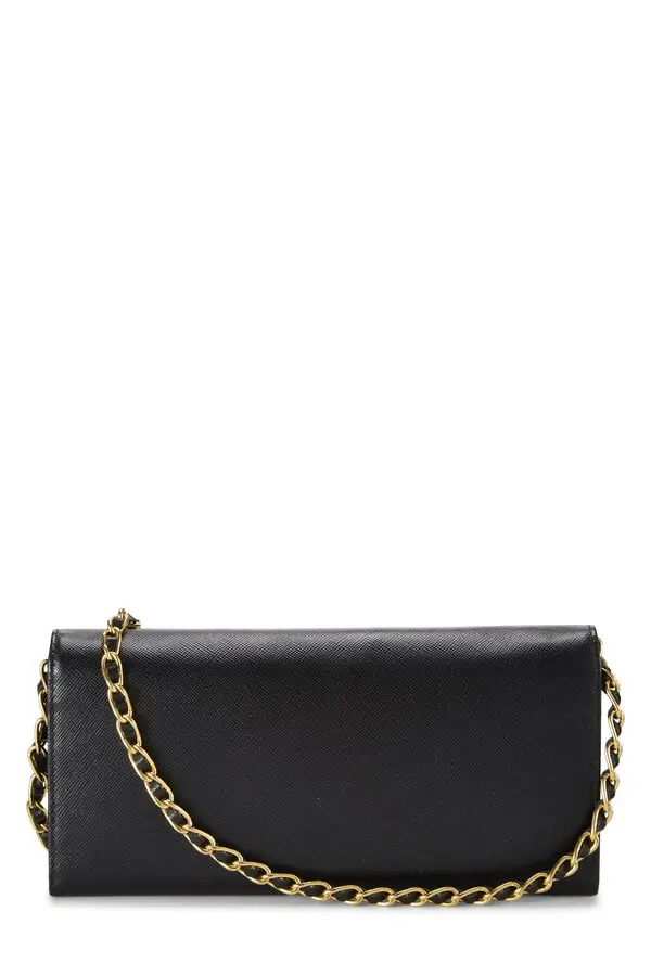 Prada Saffiano Continental Wallet On Chain