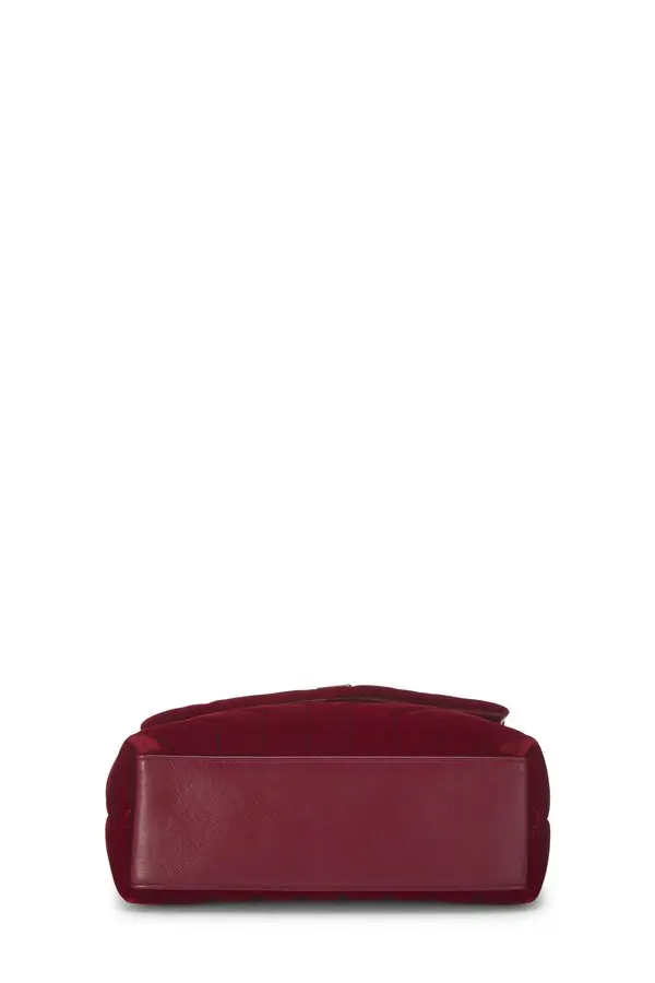 Saint Laurent Velvet Lou Lou Bag Small - Red