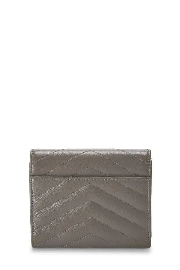 Saint Laurent Grainy Compact Zip Wallet