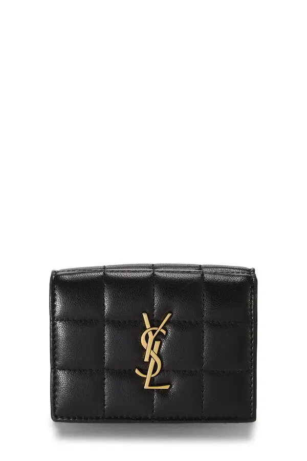 Saint Laurent Lambskin Origami Compact Wallet