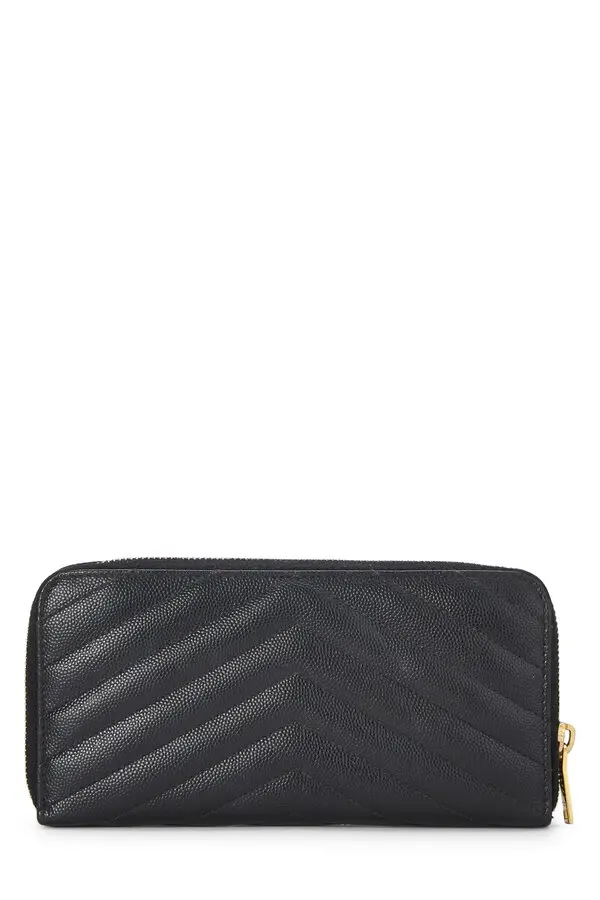 Saint Laurent Grainy Zip Around Wallet