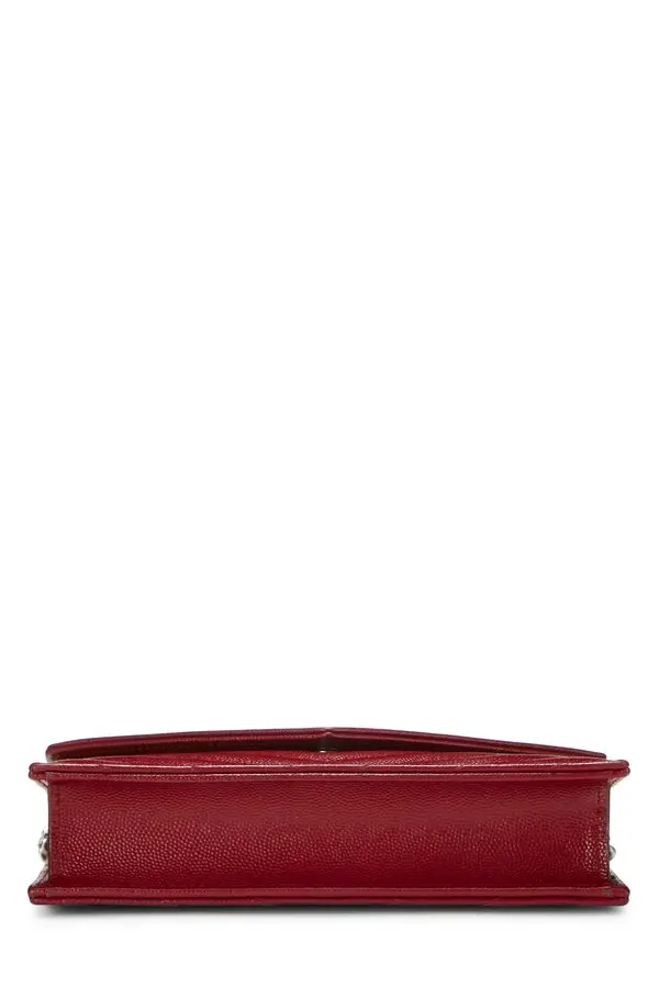 Saint Laurent Grained Calfskin Envelope Wallet On Chain