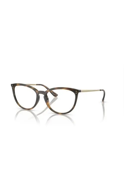 VOGUE EYEWEAR 53mm Cat Eye Optical Glasses - Brown