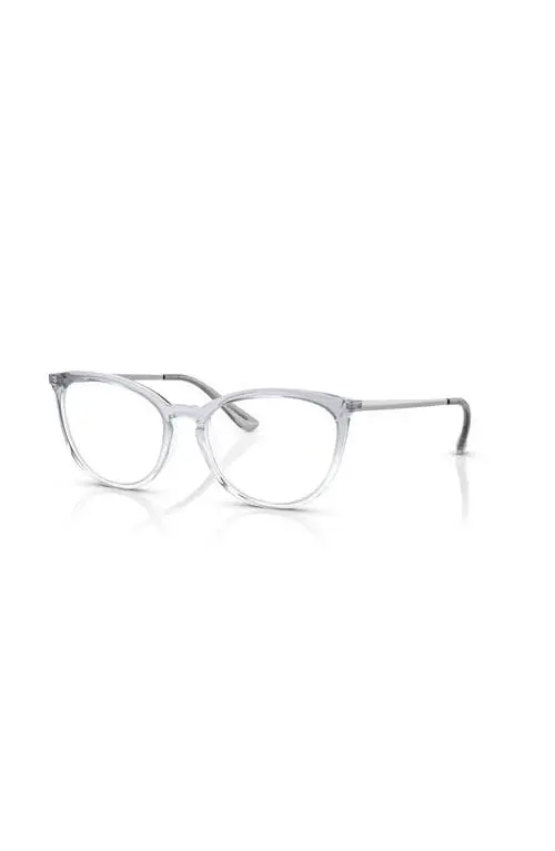 VOGUE EYEWEAR 53mm Cat Eye Optical Glasses - Clear Blue