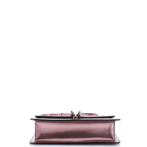 BVLGARI Serpenti Forever Shoulder Bag Metallic Leather Small