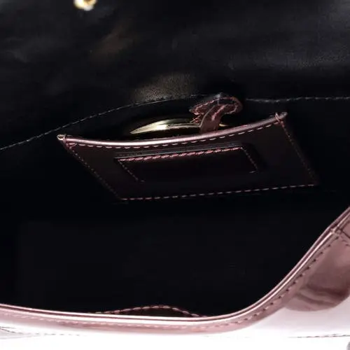 BVLGARI Serpenti Forever Shoulder Bag Metallic Leather Small