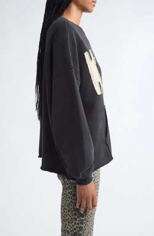 R13 K, Bye." Oversized Sweatshirt