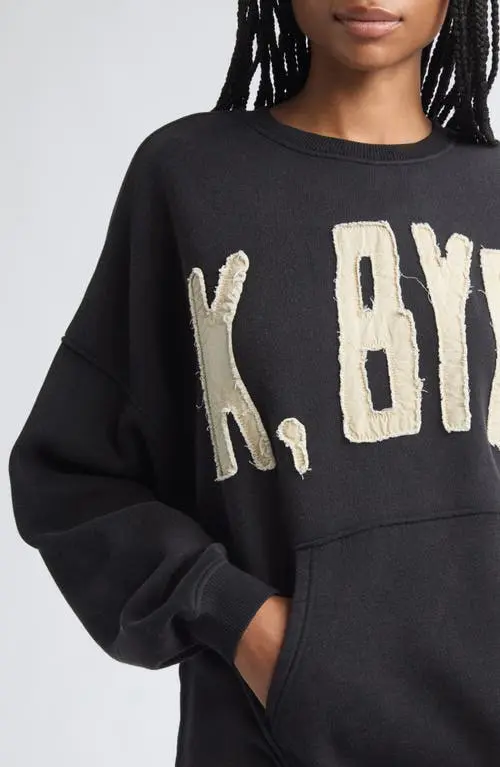 R13 K, Bye." Oversized Sweatshirt