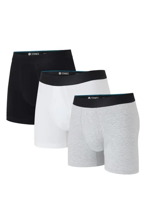 Stance 3-pack Boxer Briefs - White/black/grey
