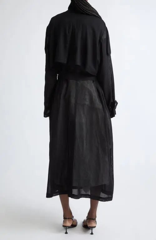 Proenza Schouler Sheer Wool Trench Coat