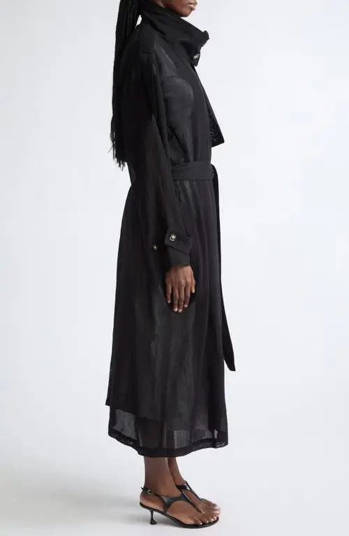 Proenza Schouler Sheer Wool Trench Coat