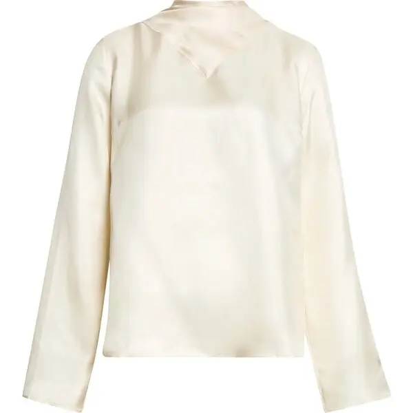 Loulou De Saison Gala Silk Twill Scarf Top