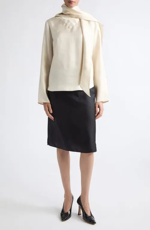 Loulou De Saison Gala Silk Crepe Top