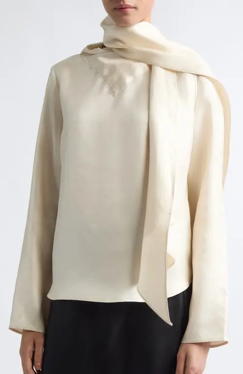 Loulou De Saison Gala Silk Crepe Top