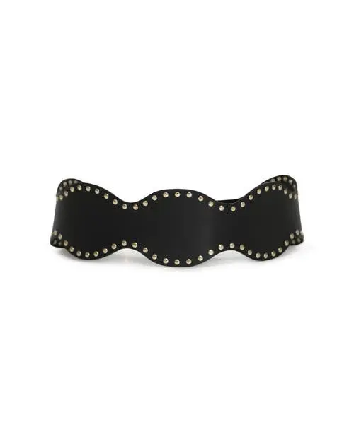 BELLE & BLOOM No Other Love Leather Studded Belt