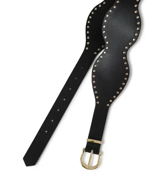 BELLE & BLOOM No Other Love Leather Studded Belt