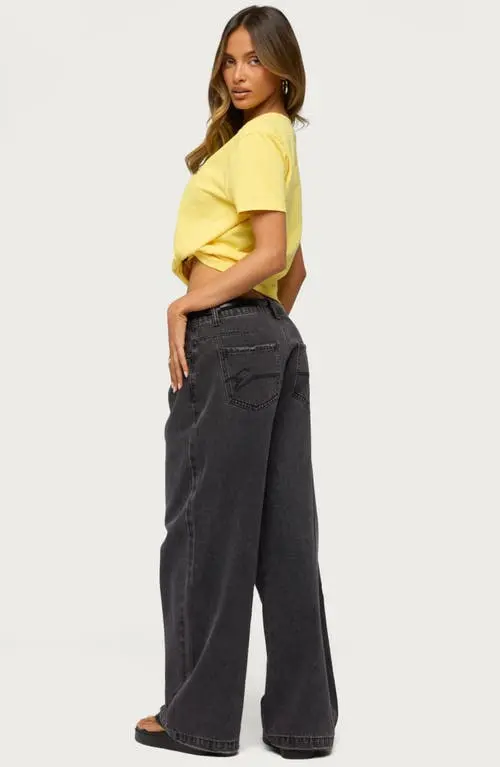 EDIKTED Nichol Low Rise Baggy Jeans