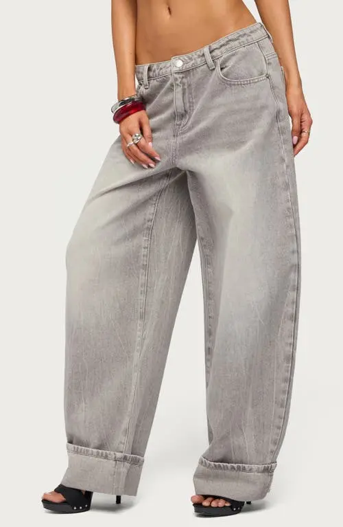 EDIKTED Kella Low Rise Baggy Jeans