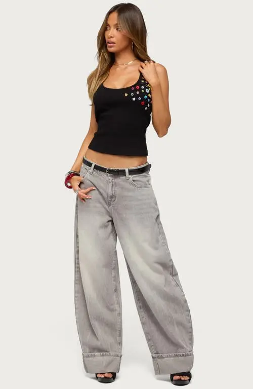 EDIKTED Kella Low Rise Baggy Jeans