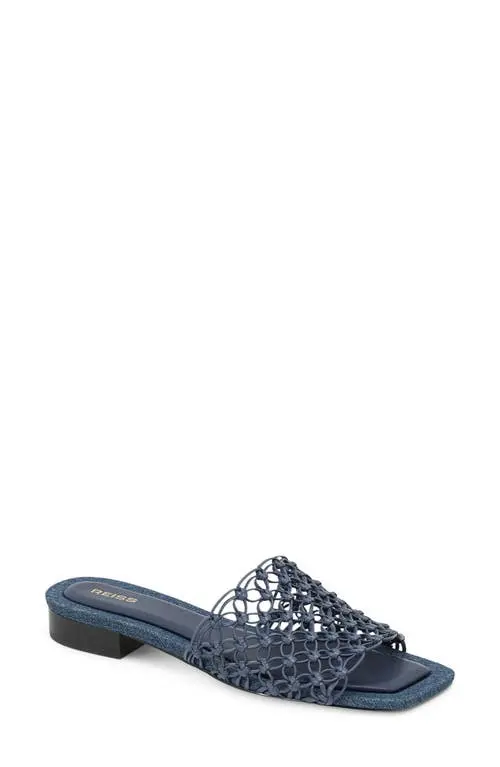 REISS Mabel Slide Sandal - Blue