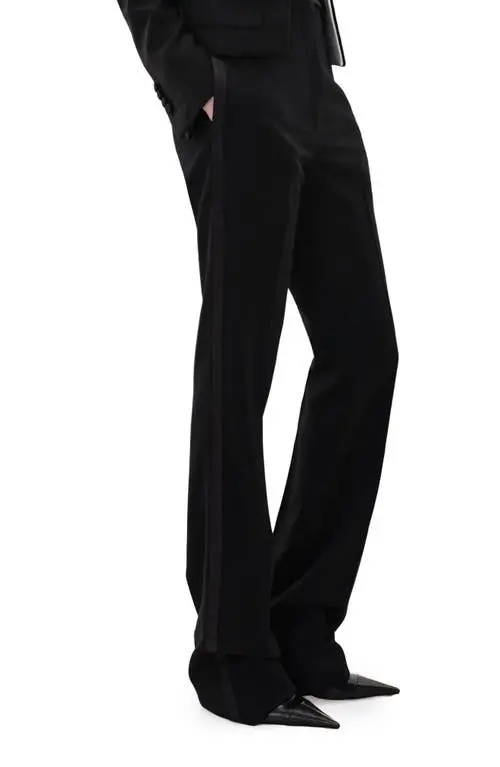 TOM FORD Pinstripe Wool Grain De Poudre Tailored Trousers