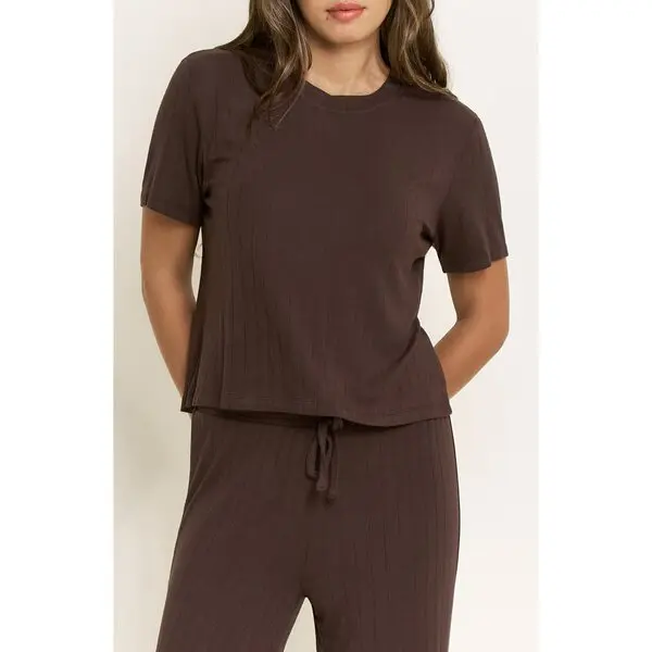 Honeydew Intimates Cloud Modal Tee - Chocolate