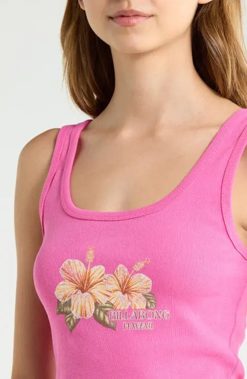 BILLABONG Take A Second Floral Cotton Tank