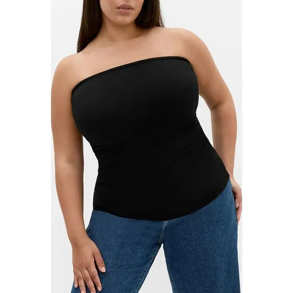 City Chic Halo Ruched Tube Top