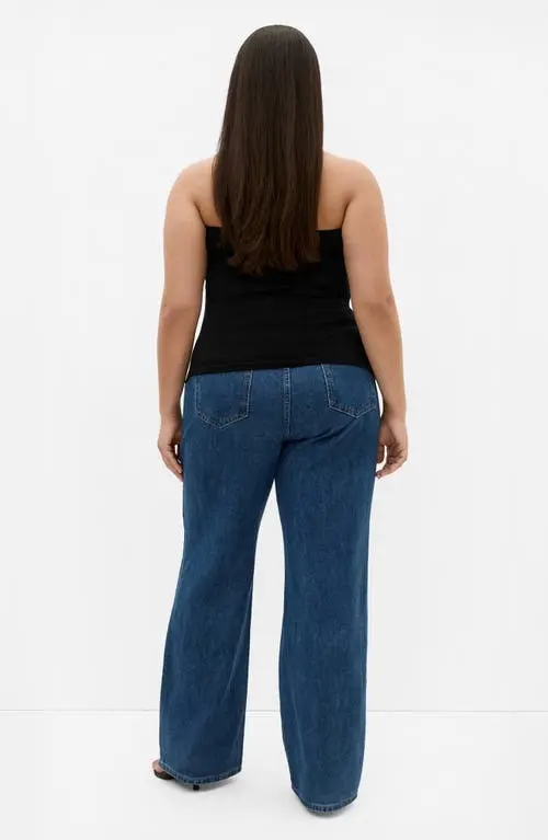 City Chic Halo Ruched Tube Top