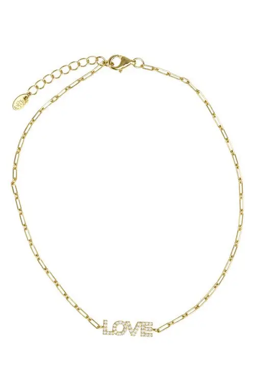 Argento Vivo Love Pave Anklet